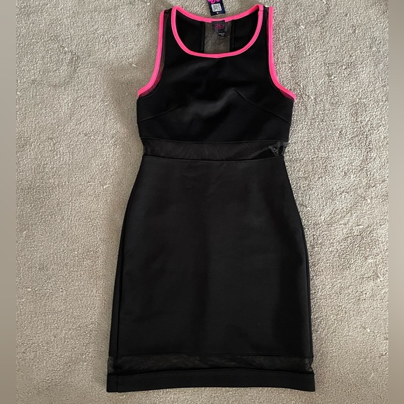 2B Bebe | Dresses | Nwt New 2b Bebe Mesh Insert Mini Dress | Poshmark